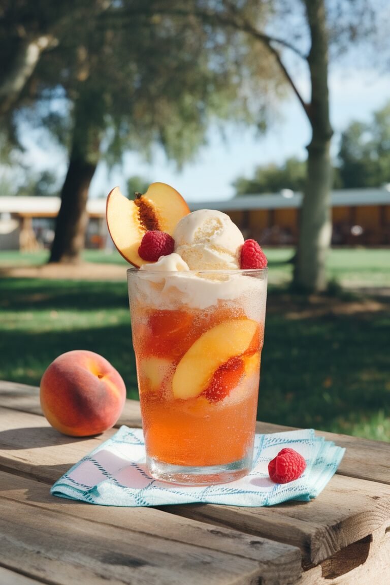 Refreshing Peach Melba Float Recipe – The Pinmall